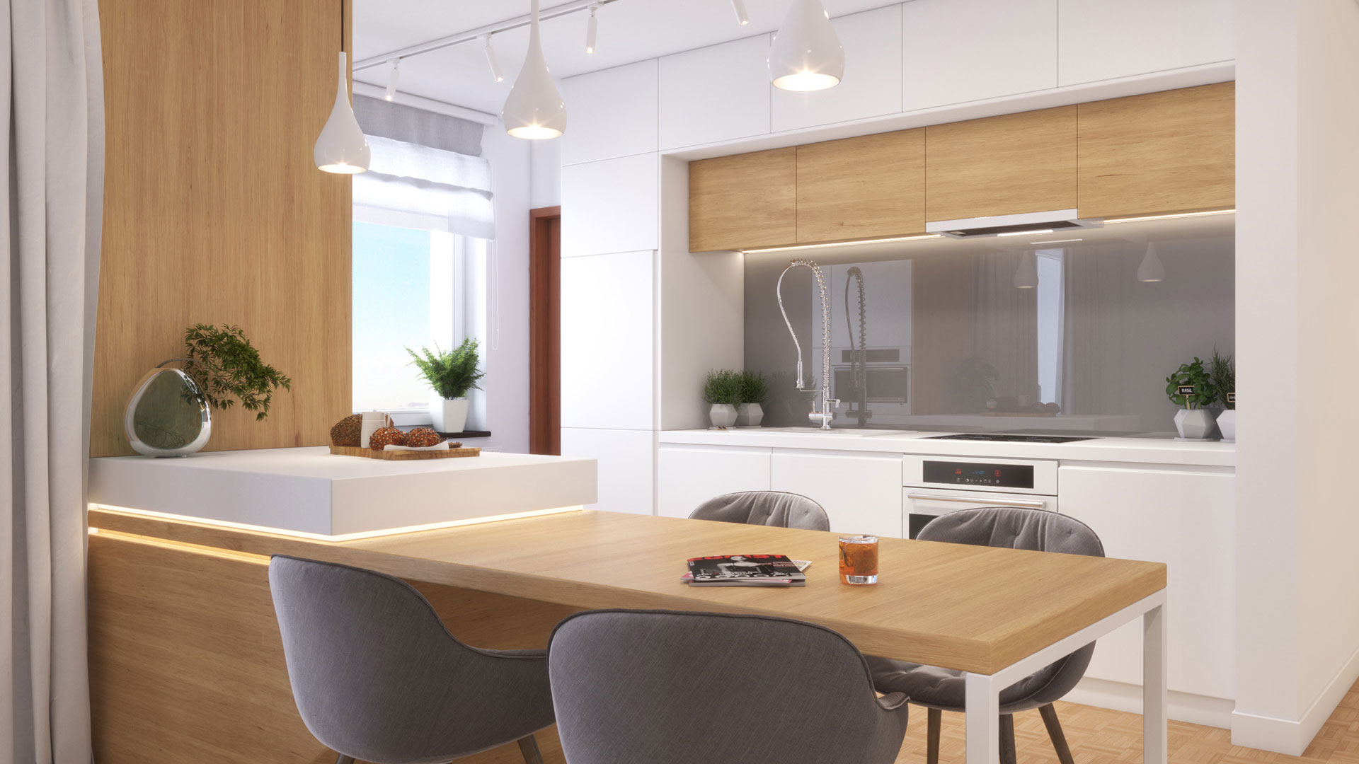 Kitchen 12m2 - Archdelight.pl